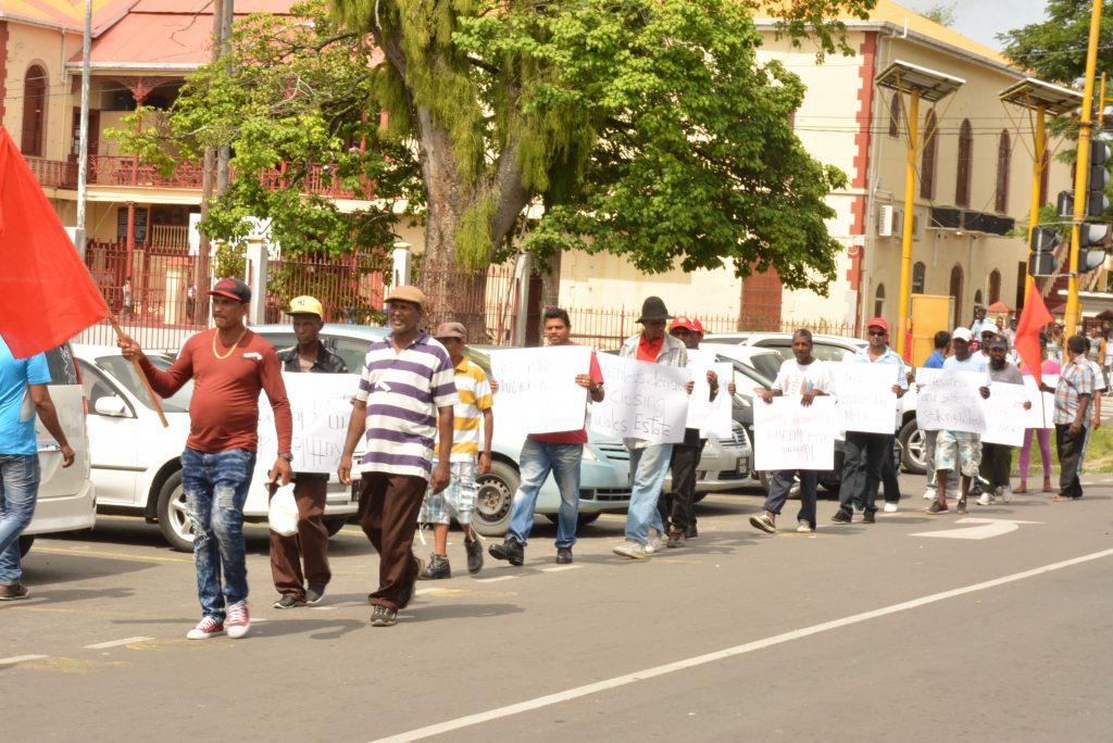 Citizens protest outside Parliament over closure of sugar estates ...